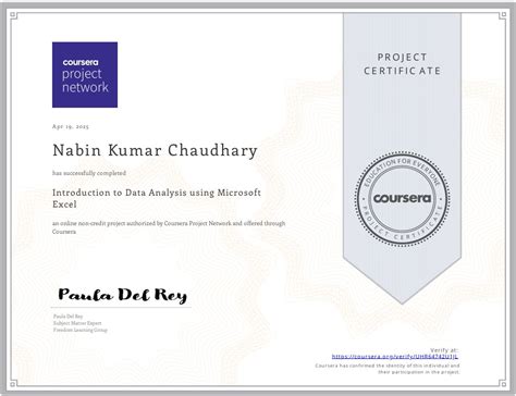 Dataanalysis Microsoftexcel Continuouslearning Certificate