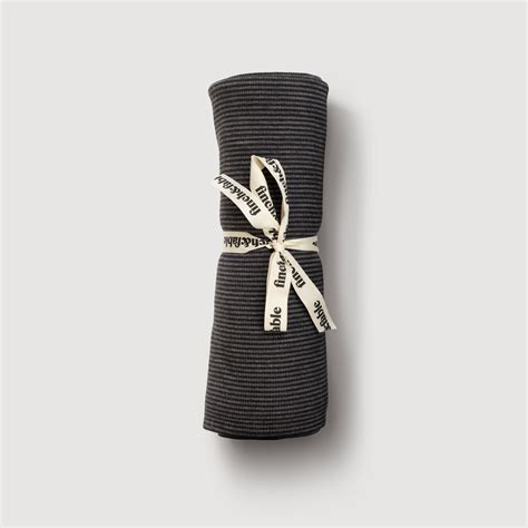Wool Rib Swaddle Blanket Storm Stripe Finch And Fable