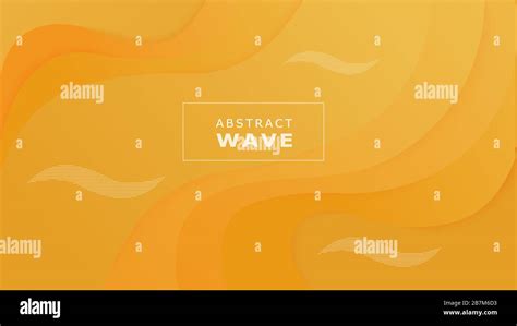 Orange Colorful Gradient Abstract Wave Background Smooth Vector Graphic