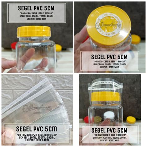 Jual Segel Botol Plastik Pvc Botol Sambal Jar Toples 5cm 150ml 200ml 290ml Diameter Tutup Botol