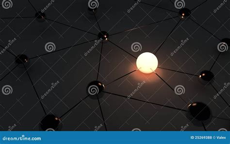 abstract 3d network stock illustration illustration of chemistry