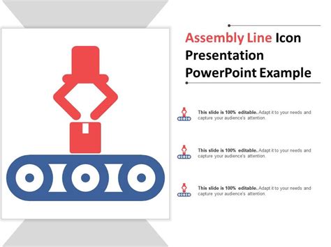 Assembly Line Icon Presentation Powerpoint Example Powerpoint