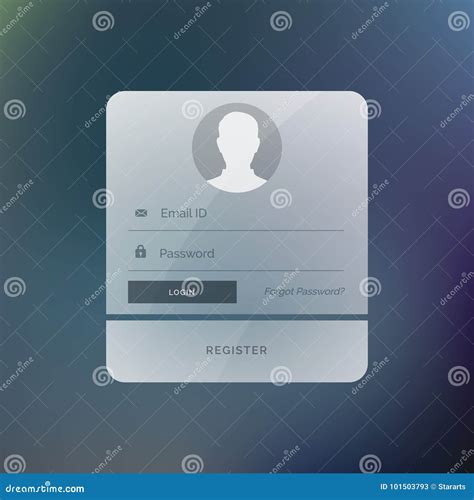 Modern Login Form Ui Design For Website And Application Vector