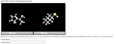 Solved Give Iupac Names For The Following Compounds Give