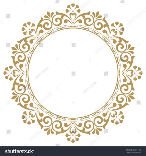 Decorative Line Art Frames Design Template Stock Illustration 584261452 Shutterstock