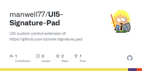 github manwell77 ui5 signature pad ui5 custom control extension of
