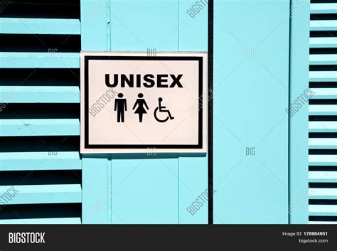 Unisex Sign Posted On Image Photo Free Trial Bigstock