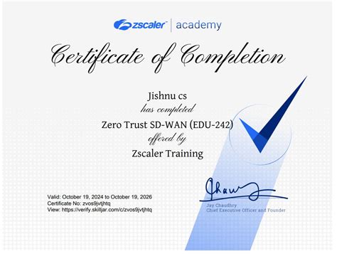 Jishnu C S On Linkedin Im Happy To Share That Ive Obtained A New Certification Zero Trust…