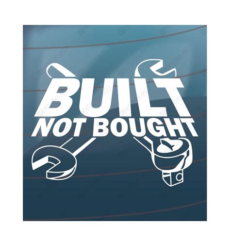 K B Built Not Bought V Klisterm Rket Er Udsk Ret I Folie Uden Baggrund Billig Fragt