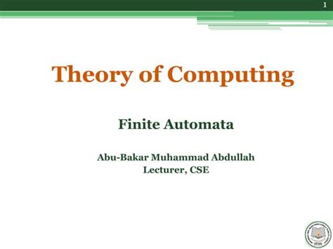 01 Theory Of Computing Ppt