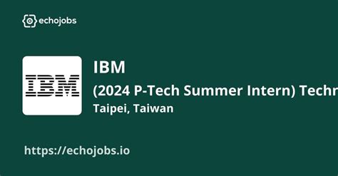 Ibm Is Hiring 2024 P Tech Summer Intern Technical Support Engineer