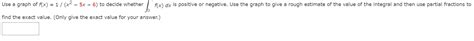 Use A Graph Of F X 1x2 5x 6 ﻿to Decide Whether