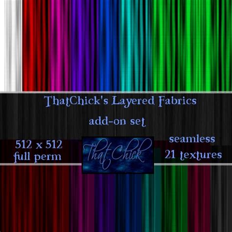 Second Life Marketplace ~tc~ Layered Fabric Set Add Ons
