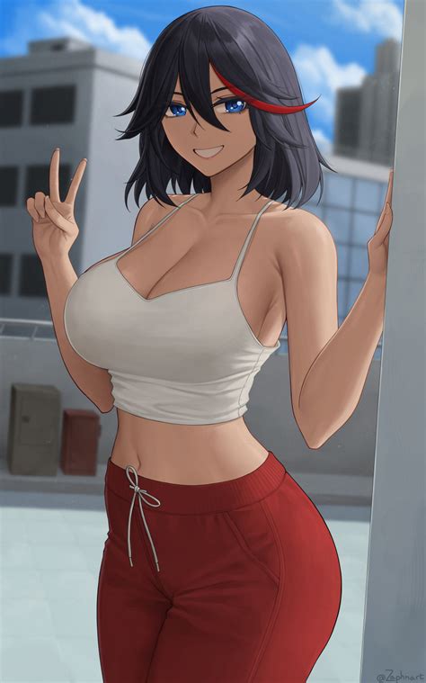 Rule 34 1girls Black Hair Blue Eyes Breasts Casual Clothes Cleavage