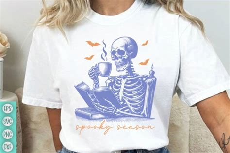 Spooky Season Svg Book Svg Skull Svg Graphic By Peace Signs