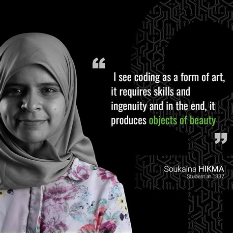 1337 Coding School On Linkedin Soukaina The Girl For Whom Coding Is