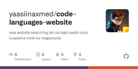 GitHub Yaasiinaxmed Code Languages Website Waa Website Searching Leh Oo Laga Raadin Karo