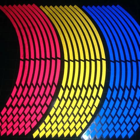 16 개대 오토바이 휠 림 16 반사 스트립 18 방수 스트라이프 테이프 데칼 스티커 도로 반사 경고 테이프반사 재료 Aliexpress