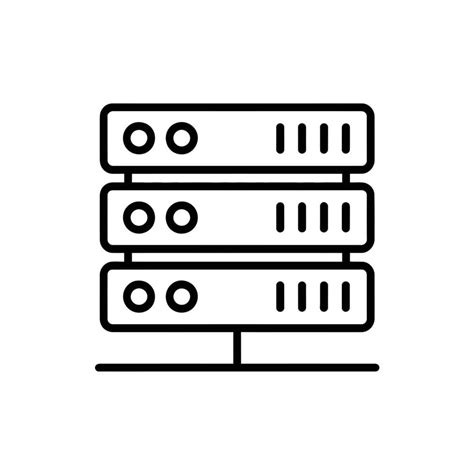 Data Center Server Rack Illustration Data Storage Network And