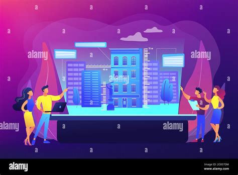 Interactive Design Visualization Concept Vector Illustration Stock