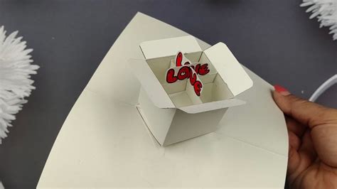 Diy Easy Box Love Card Ideas การ์ดป๊อปอัพแบบกล่องวาเลนไทน์ แม่เนย น้องพอสdiy Youtube