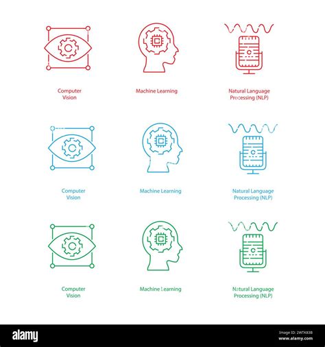 Business Process Ai Vector Icons Enhance Efficiency With Automation Stock Vector Image And Art Alamy