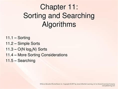 Chapter 11 Sorting And Searching Algorithms Ppt Download