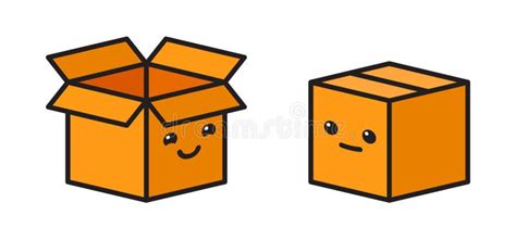 Set Of Shipping Delivery Box Or Container Icons Stock Vector Illustration Of Fragile