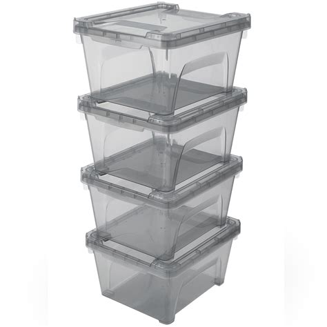 Ezy Storage 77l Square Multi Purpose Containers 4 Pack
