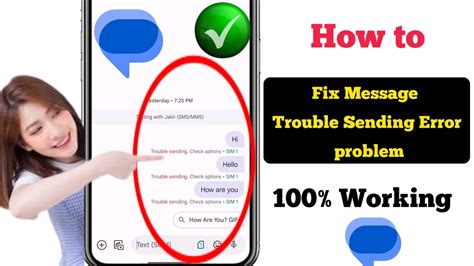 How To Fix Message Trouble Sending Check Options Problem Messages