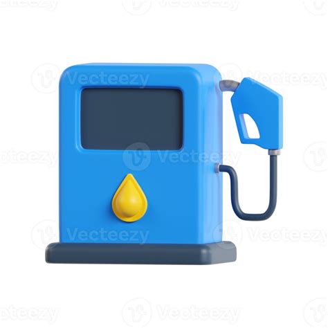 Gas Station 3d Object Illustration 60441182 Png
