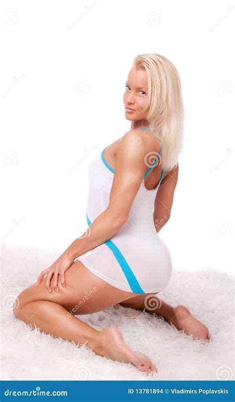 Sexy Girl On Her Knees Stock Images Image 13781894
