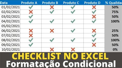 Checklist Em Excel Exemplos Essenciais Para Organizar Suas Tarefas Actualizado Septiembre