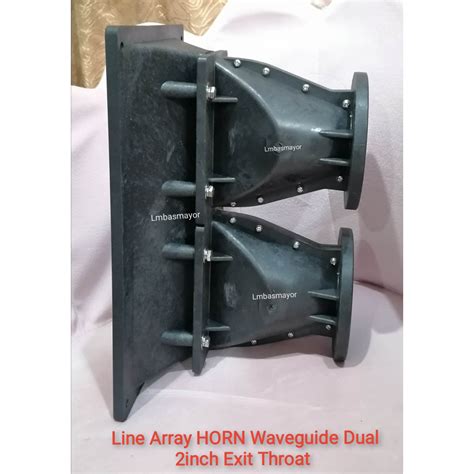 New Arrival Line Array Horn Waveguide Dual 2 Inch Exit Throat Good