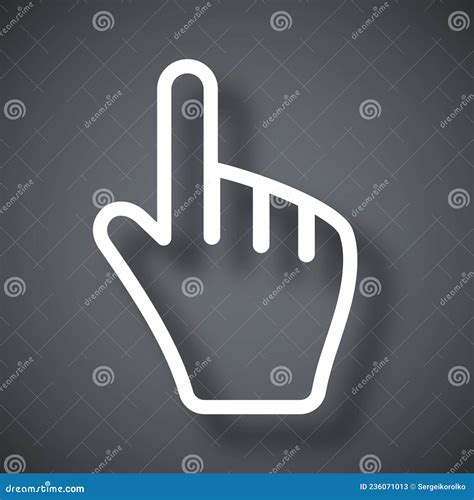 hand cursor vector stock vector illustration of shape 236071013