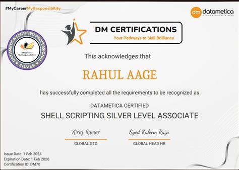 Rahul Aage On Linkedin Silver Python Shellscripting Datametica