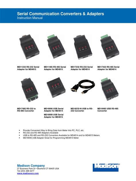 Serial Adapters Manual Pdf Usb Computer Networking