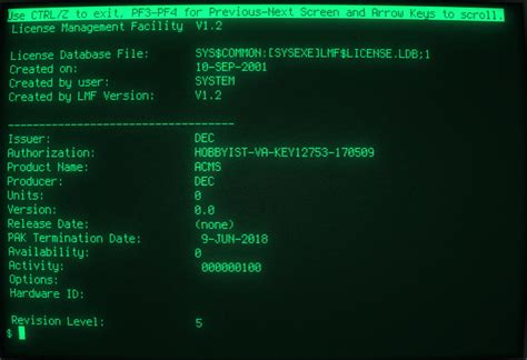 Openvms Purgedelete Expired Licenses And Clean Up Lmf Db License