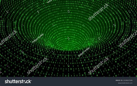 deep data vortex funnel binary data stock vector royalty free