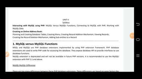 Interacting With Mysql Using Php Youtube