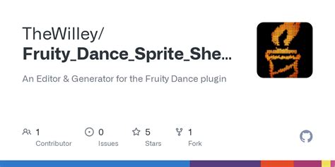 Github Thewilley Fruity Dance Sprite Sheet Generator An Editor And Generator For The Fruity