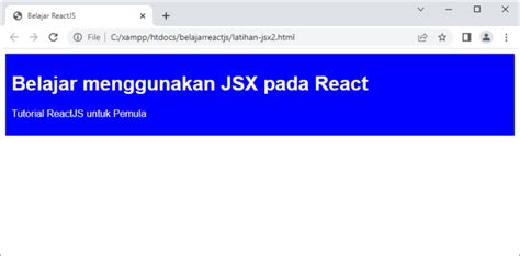 Tutorial ReactJS Pengenalan Dasar ReactJS Agussuratna Net