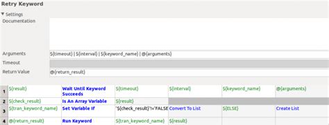 robot framework keyword retry keyword 改進重試關鍵字