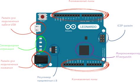 Arduino Leonardo распиновка схема подключения и программирование [Амперка Вики]