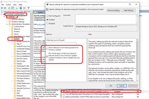 Enable Windows Update Features On Demand And Turn Windows Features On Or Off In WSUS