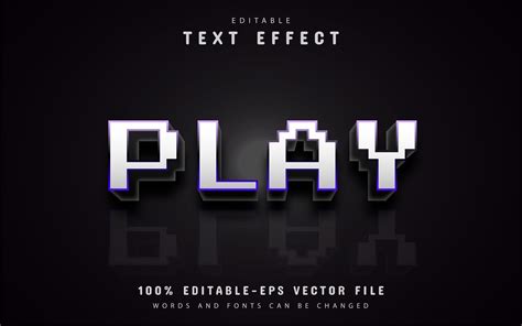 White Pixel Text Effect Graphic By Aglonemadesign Creative Fabrica