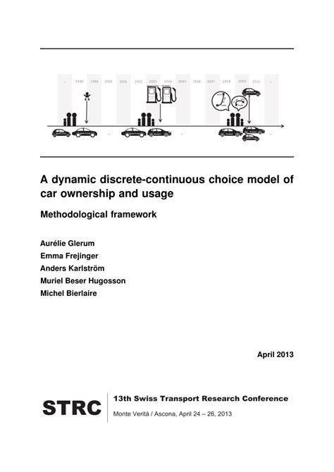 Pdf A Dynamic Discrete Continuous Choice Model Of Car Ownership And