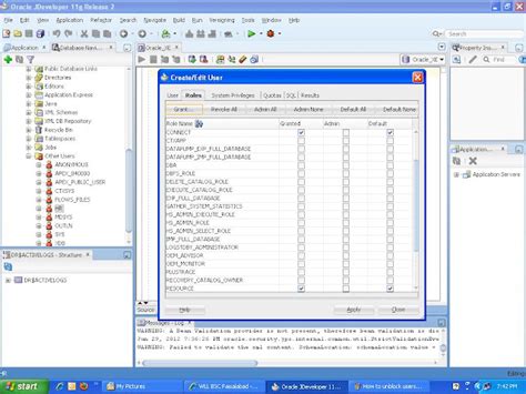 How To Register Oracle Database XE With Oracle JDeveloper And Edit Unblock The Users