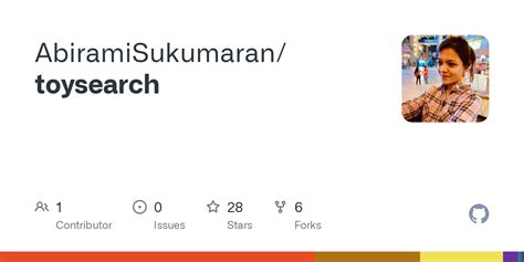 Github Abiramisukumarantoysearch
