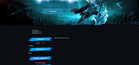 Lineage 2 Site Html Psd Source Logo Athena Project